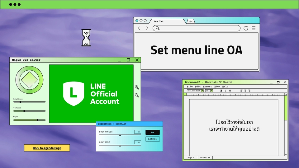 set Menu Line OA - ไลน์ทางการ