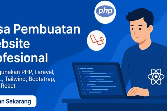 Jasa Pembuatan Website Profesional — PHP, Laravel, React, Tailwind