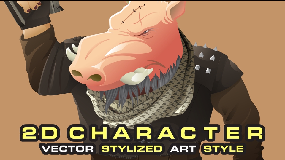 2D game character stylized art style