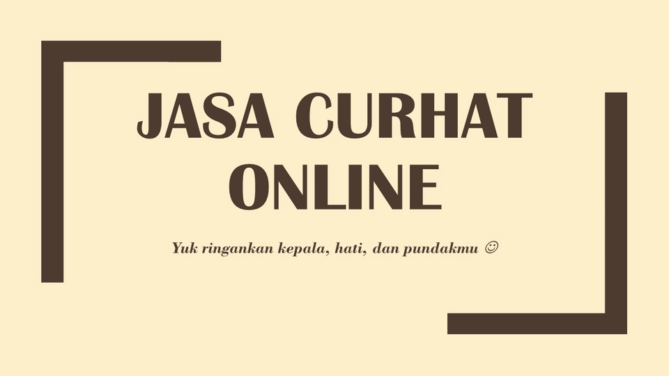 Jasa Teman Curhat Online