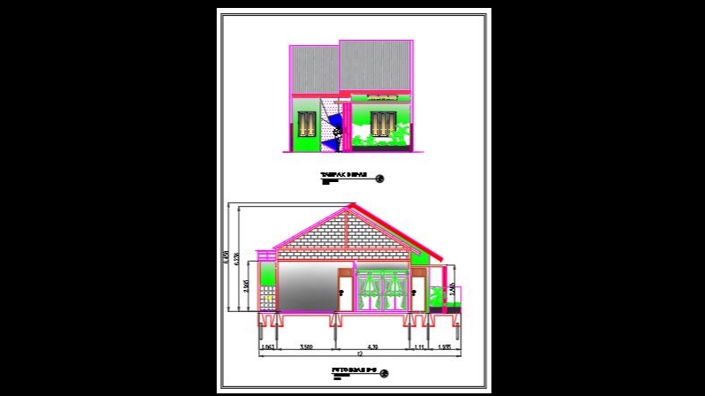 JASA GAMBAR BANGUNAN 2D AUTOCAD