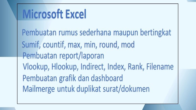 Solusi Pekerjaan Microsoft Excel