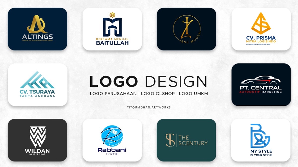 DESAIN LOGO PERUSAHAAN DAN UMKM DENGAN HARGA TERJANGKAU