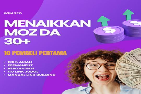 Menaikkan Moz DA 30 + Promo Untuk 10 Pembeli Pertama