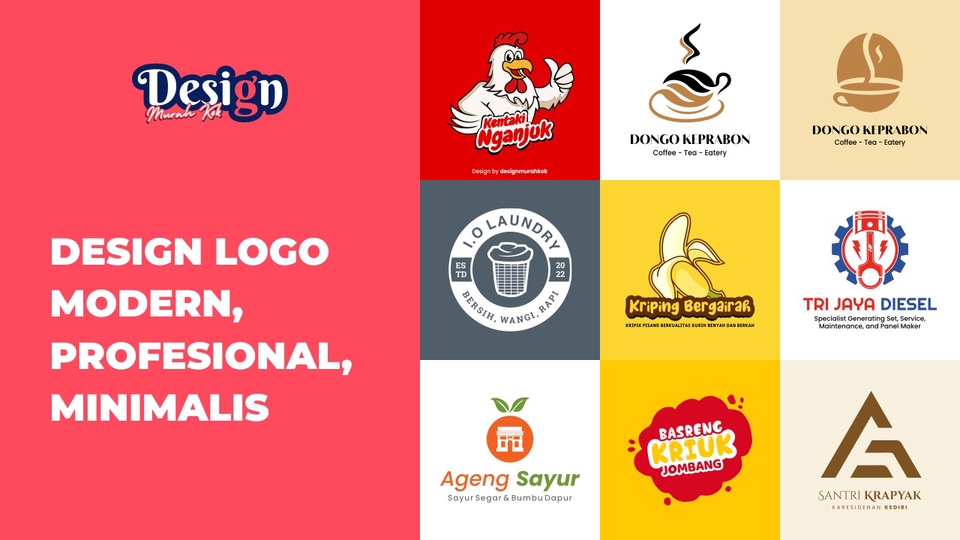 DESIGN LOGO UNIK, MODERN, BERKUALITAS, MURAH