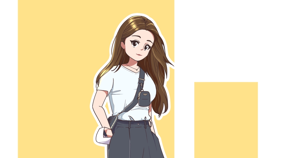 Custom Ilustrasi Gambar dengan Style Anime