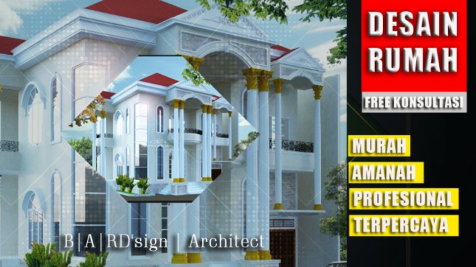 Desain rumah / ruko, gambar Kerja | arsitek berpengalaman.
