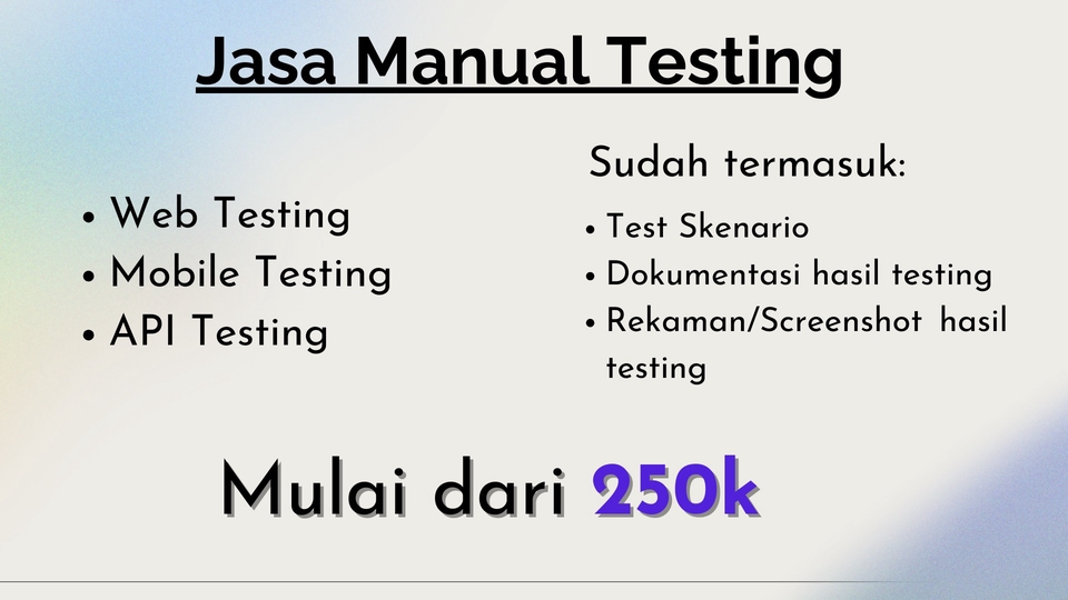 Quality Assurance (QA) Manual Testing