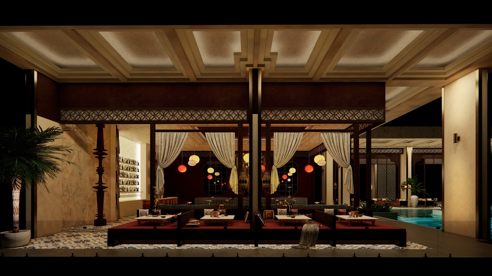 3d interior perspective