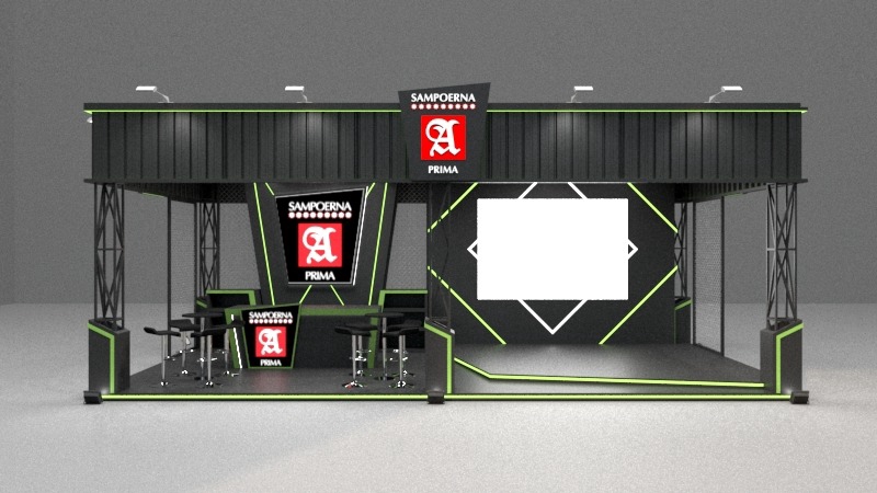 Jasa Pembuatan Desain 3D Booth untuk Pameran / Exhibition