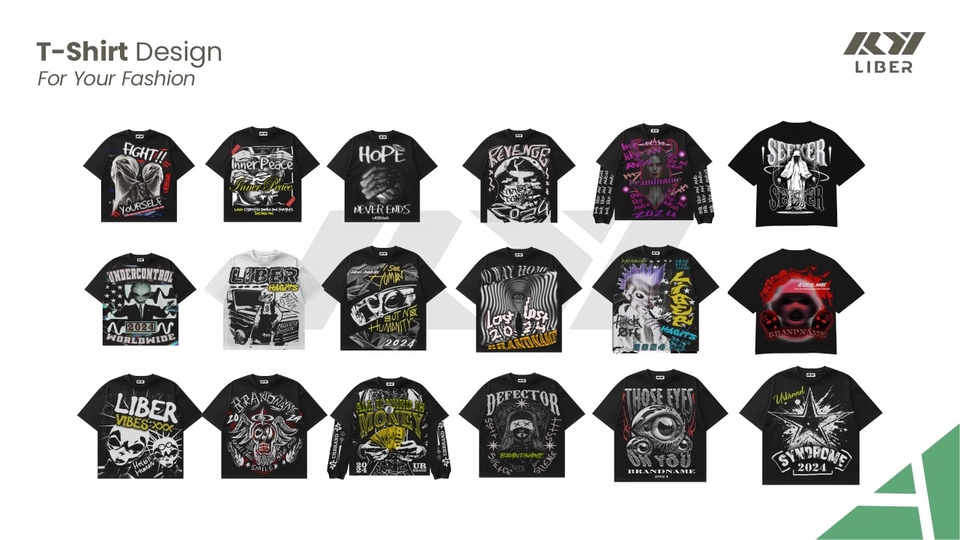 Desain baju streetwear editable