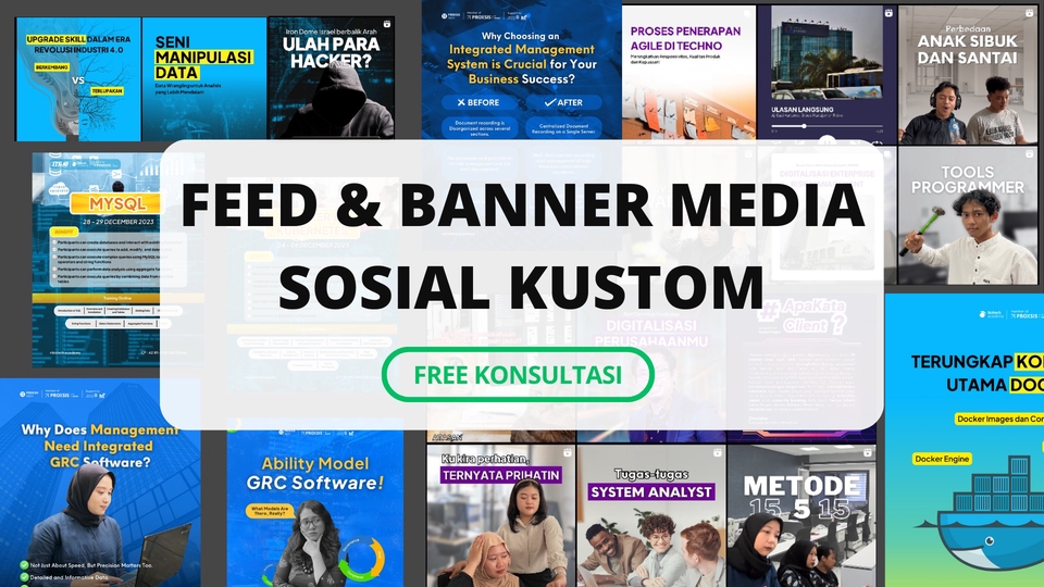 Feed dan Banner Media Sosial Kustom