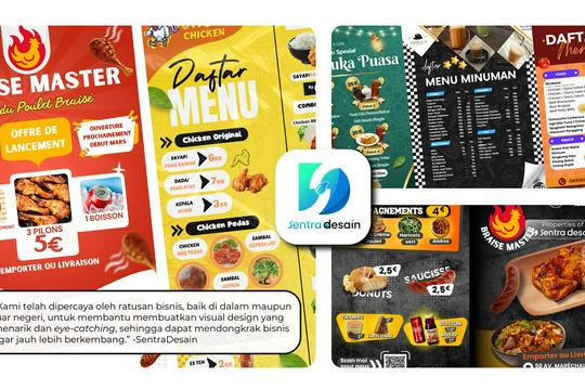 Jasa Desain Menu Makanan, Banner, Flyer, Brosur, Poster Minuman ...