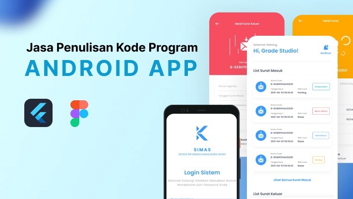 Jasa Penulisan Kode Program Mobile App Android Flutter