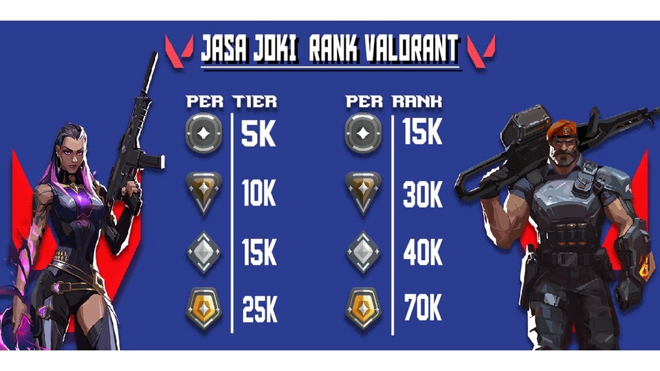 Jasa Joki Boost Valorant Rank