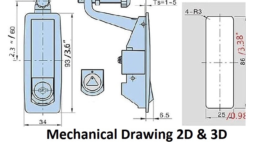 Jasa pembuatan drawing 3D atau 2D CAD (AUtocad, Solidworks)