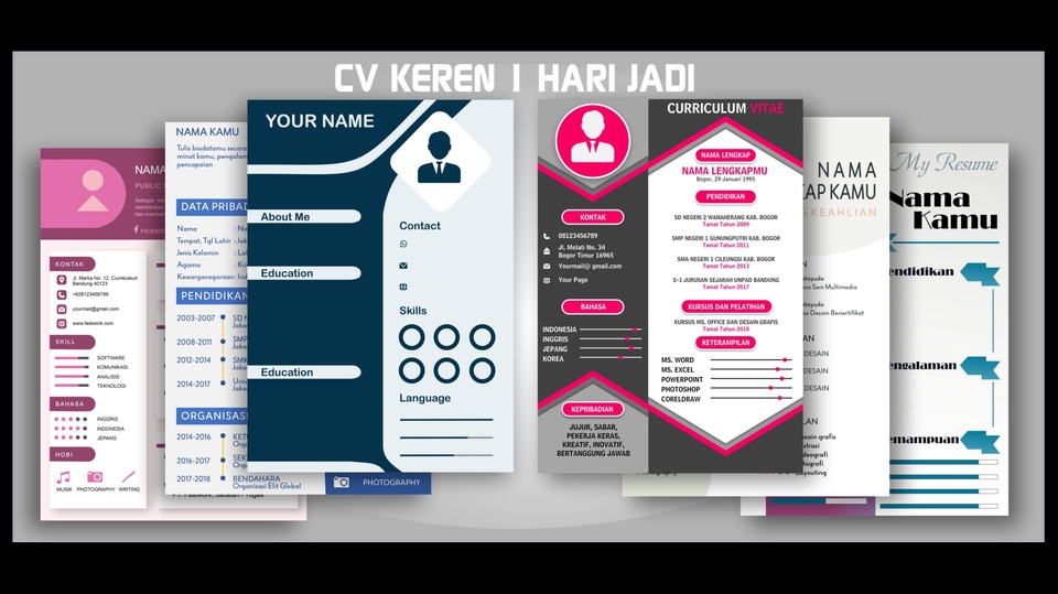 CV ONLINE KEREN UNTUK LAMARAN VIA EMAIL