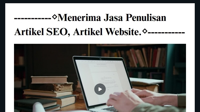 Jasa Penulisan Artikel SEO, Artikel Website