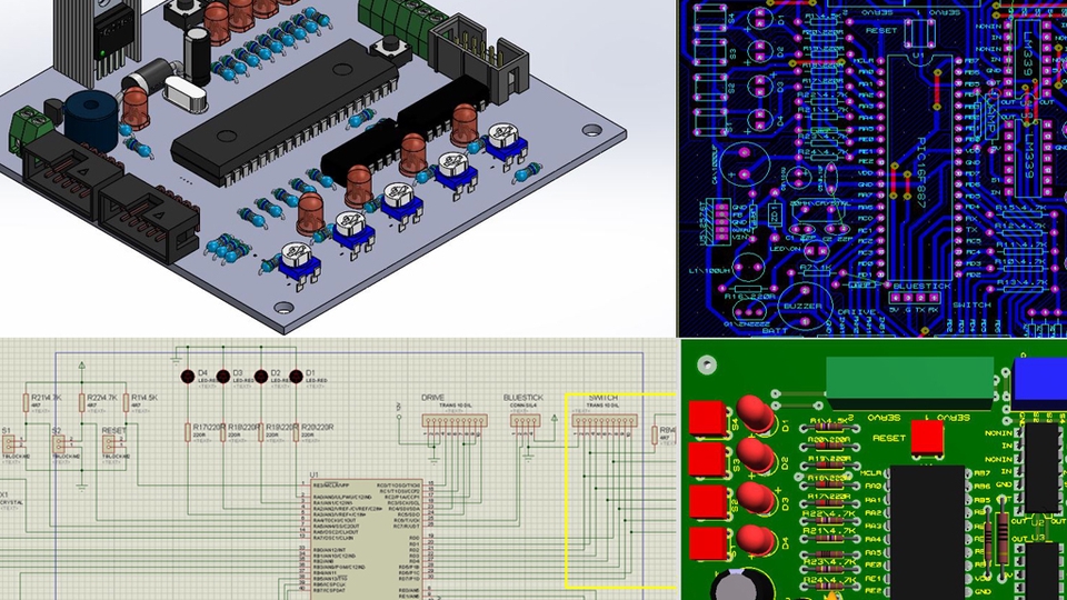 ออกแบบวงจร Pcb ไฟฟ้าอิเล็กทรอนิกส์