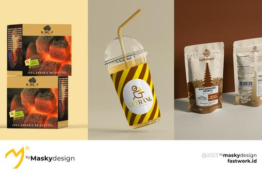 Packaging dan Label Design Dalam Berbagai Bentuk - Bebas Revisi