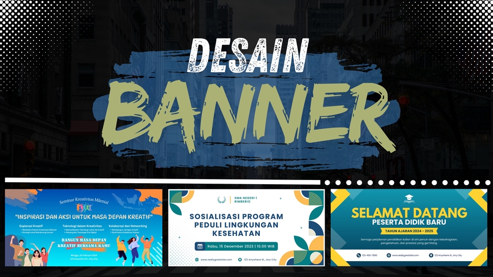 Desain Banner Online Sesuai Keinginan Anda
