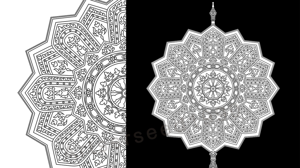 งานลายเส้น ลายไทย