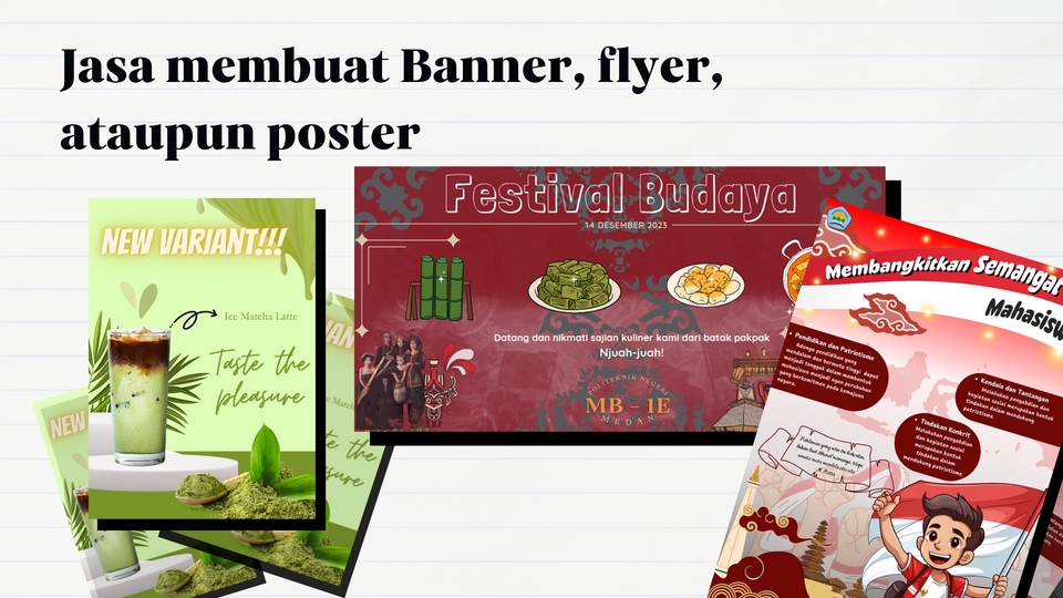 Menyediakan jasa membuat banner dan spanduk untuk perusahaan, acara ...