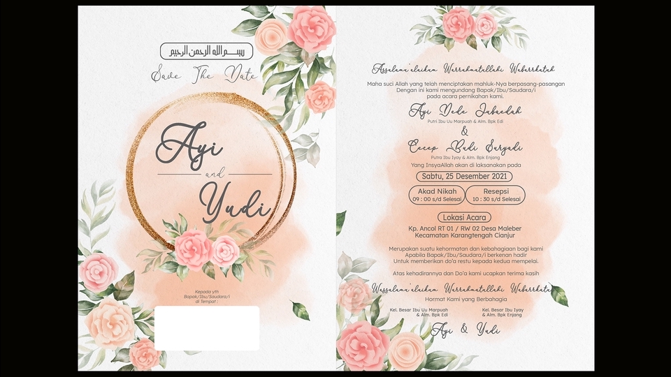 Desain Undangan Custom / Video Undangan