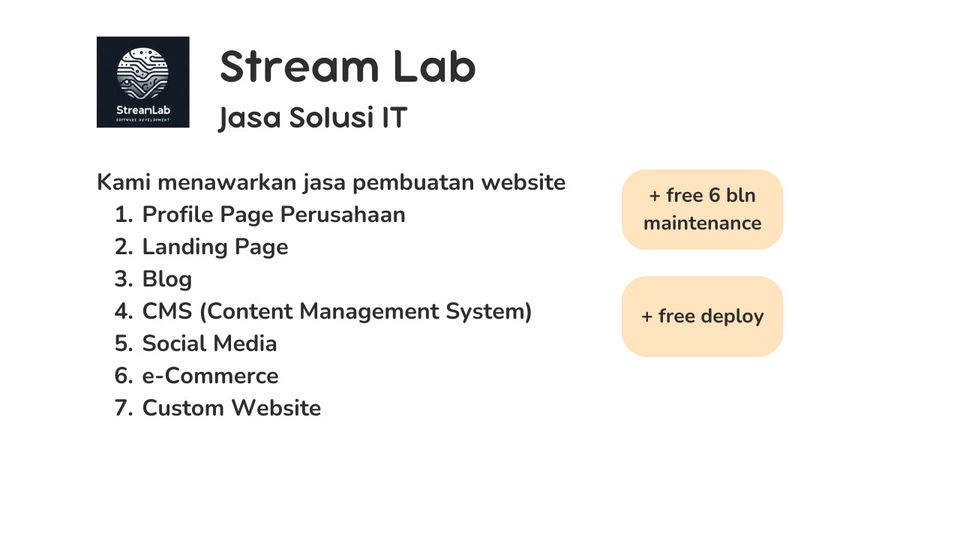 Pengembangan Website Company Profile, Landing Page, e-Commerce, Blog, CMS, dan Custom Website