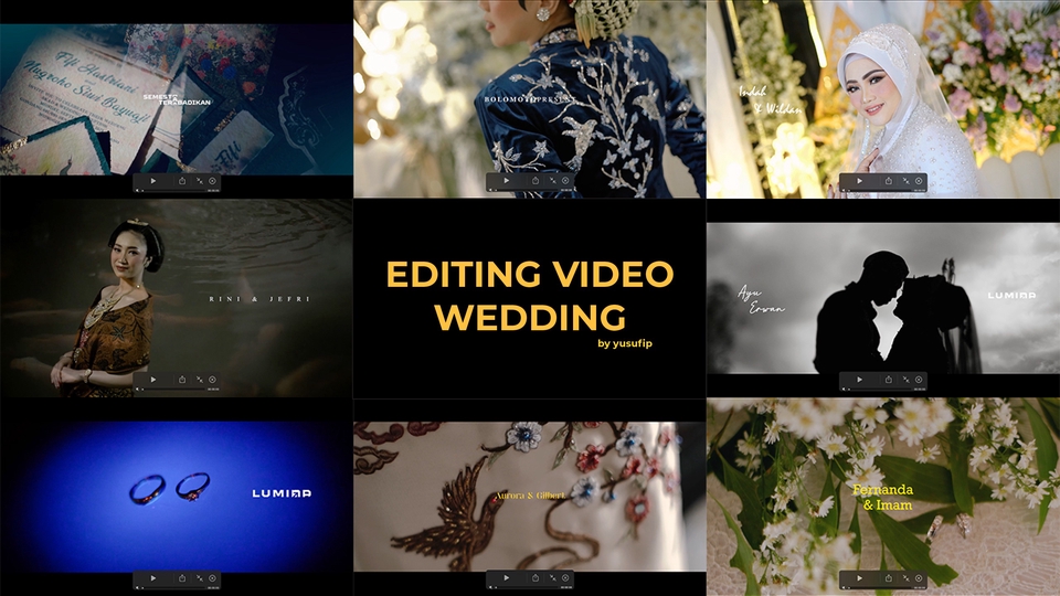 Video Editing Wedding / Prewedding / Engagement
