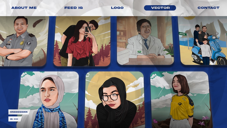 DESAIN CARTOON WAJAH DALAM 1 HARI KERJA