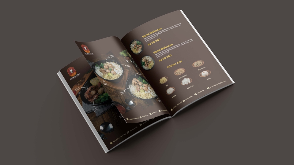 Design Menu Book & Cover