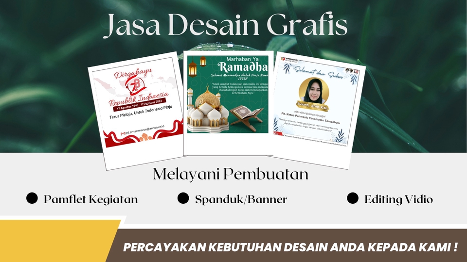Jasa Desain Grafis Pamflet Kegiatan