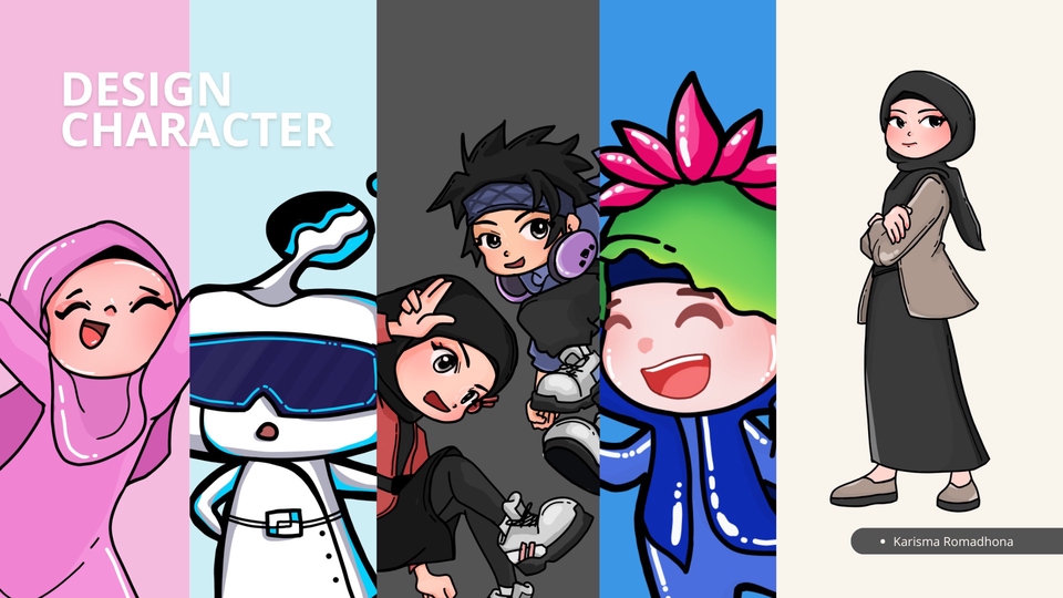 DESAIN KARAKTER [ Mascot, ilustrasi, dll ]