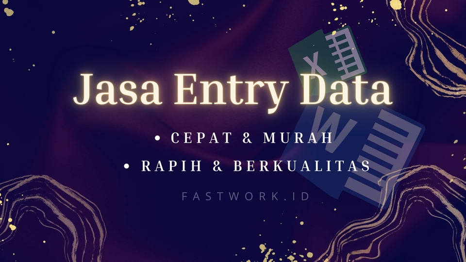 Jasa Data Entry, Pengolahan Data, Input Data Excel MURAH CEPAT