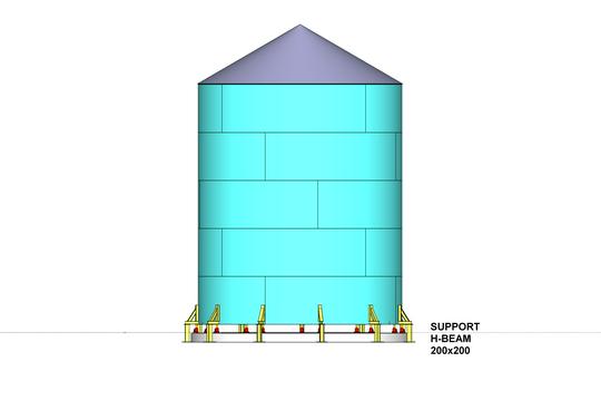 Drawing storage tank standar API 650