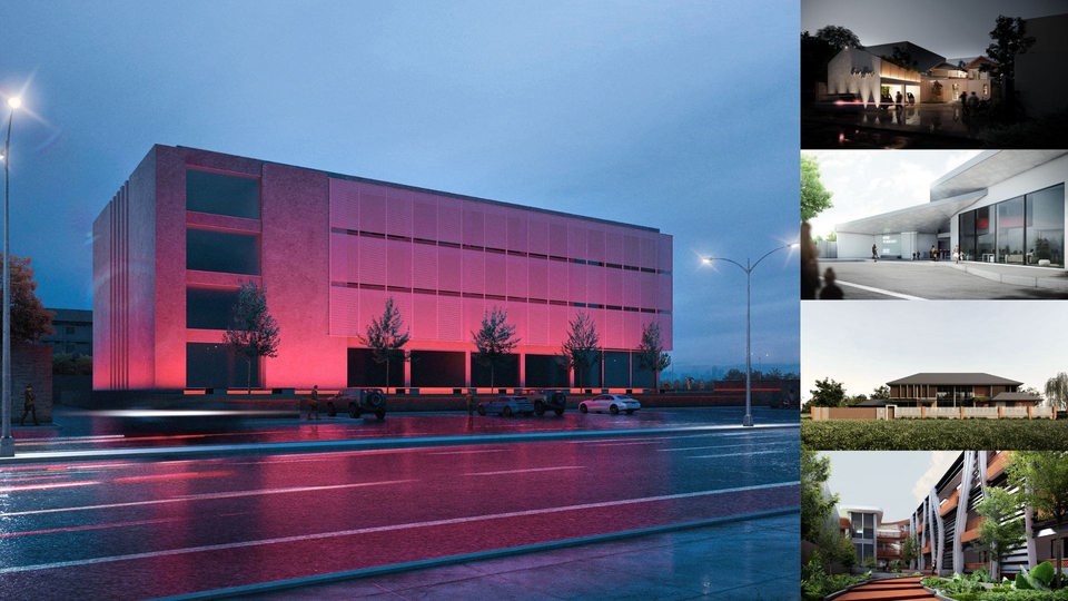 รับทำภาพ Perspective exterior/interior