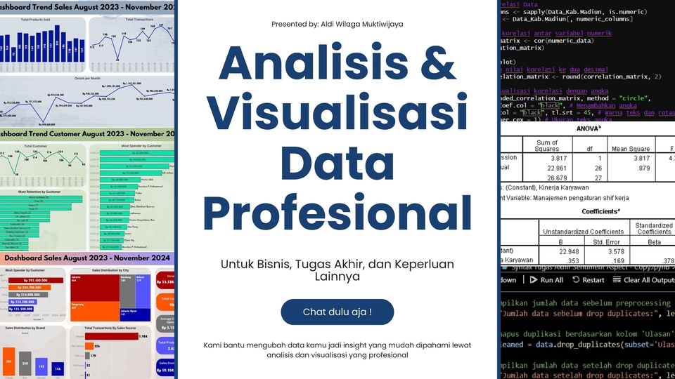 Jasa Analisis & Visualisasi Data Profesional untuk Bisnis & Laporan