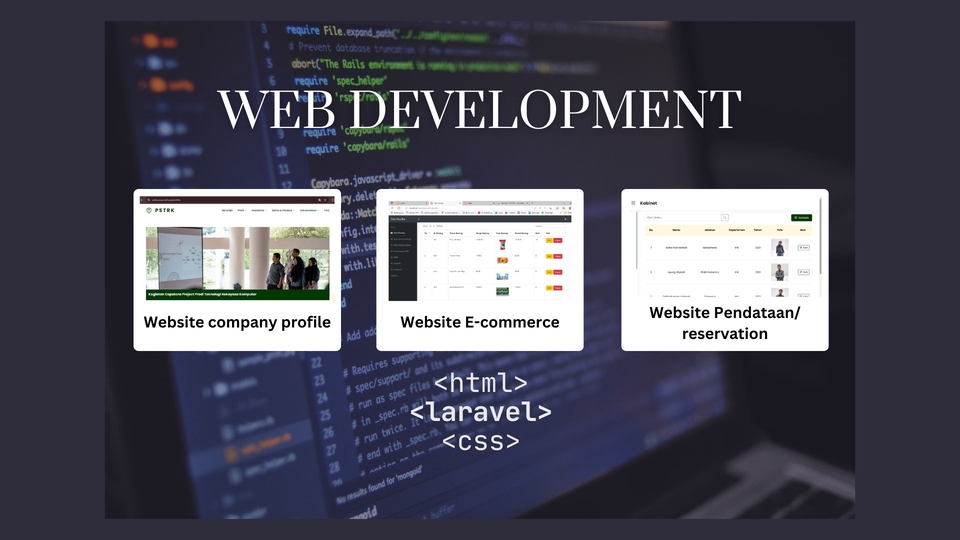 Pembuatan Website [HTML, CSS, hingga Laravel]