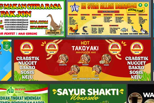 Jasa Desain Banner untuk Acara & Lainnya sesuai kebutuhan bisa di cetak