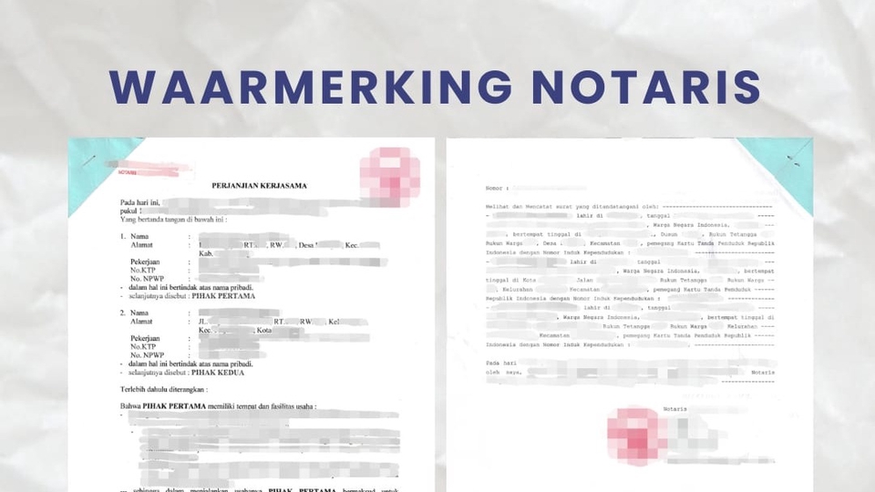 Waarmerking Dokumen oleh Notaris