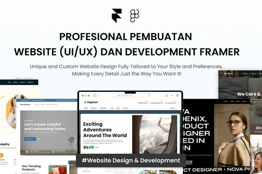 UI/UX Design dan Slicing Wesbite Dengan Framer