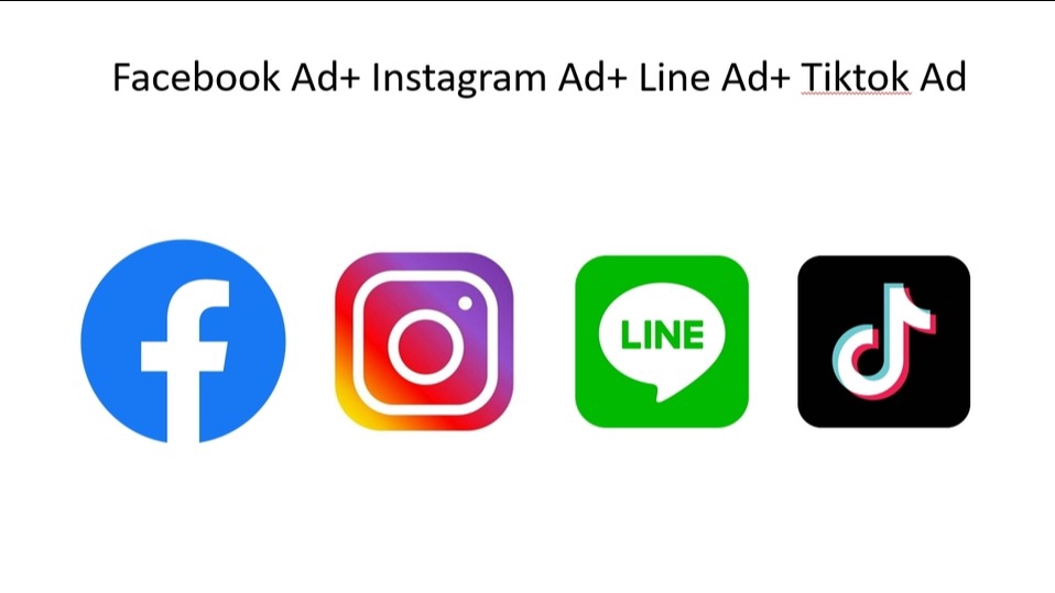 Social media ad ; Facebook, Tiktok, Line Ads