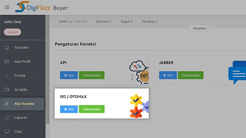 Integrasi Digiflazz Koneksi API atau Automax