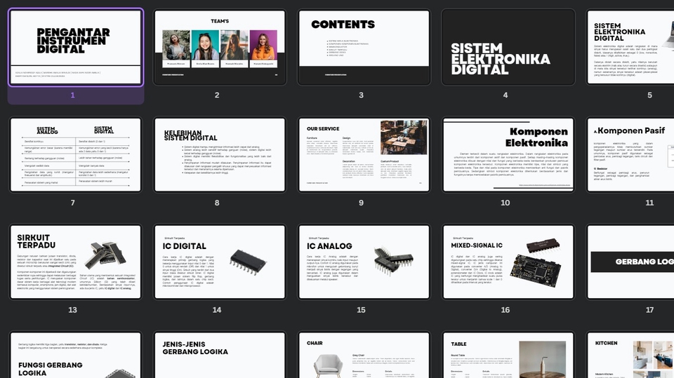 Bahan Presentasi yang Menarik dengan Nuansa Minimalis