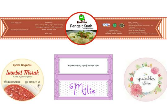 Sticker Label Produk UMKM
