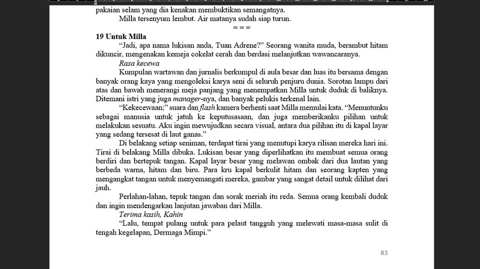 Jasa Menulis Puisi, Quotes, dan Bahan Antologi