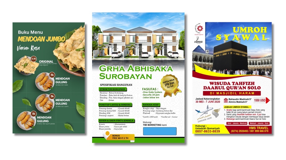 Desain Pamflet/Flyer/Banner Online Murah dan Cepat