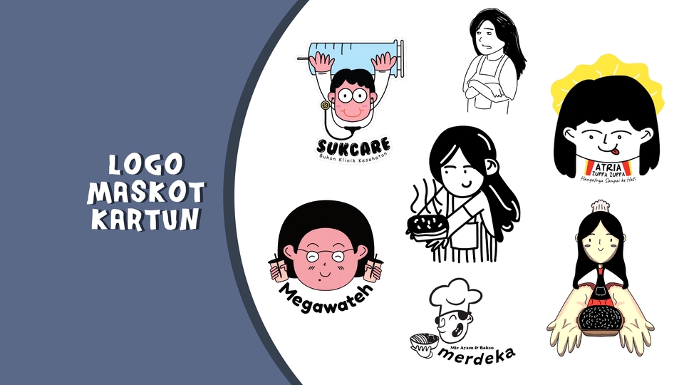 Professional Logo Brand Guidelines Maskot Kartun