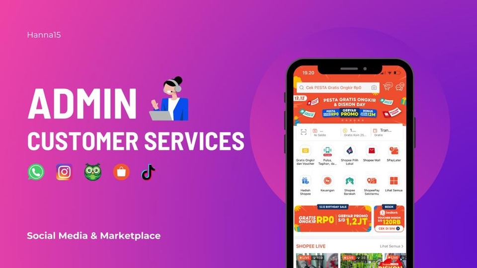 Customer Service/Virtual Assistant/Admin Online Berpengalaman